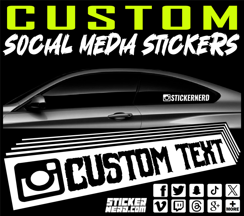 Custom decal stickers store