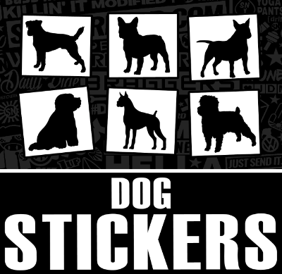 Dog Stickers & Puppy Decals - Premium Vinyl Pet Stickers - StickerNerd ...