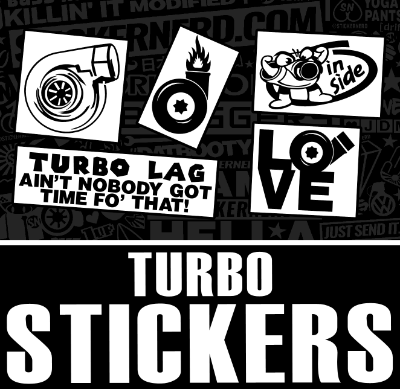 Turbo Stickers & Turbocharger Decals - JDM Car Stickers - StickerNerd ...