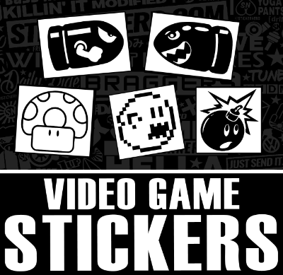 Video Game Stickers & Decals - Retro Gaming Vinyl Stickers ...