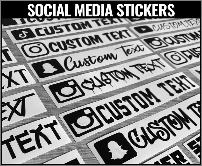 Custom Text Stickers - Personalized Decals - JDM Car Stickers Decal ...