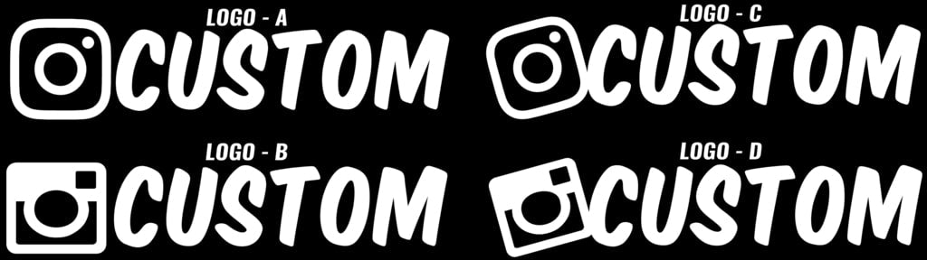 CUSTOM INSTAGRAM STICKERS - SOCIAL MEDIA DECALS - PERSONALIZED DECAL ...
