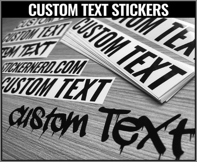 Custom Text Stickers - Personalized Decals - JDM Car Stickers Decal ...