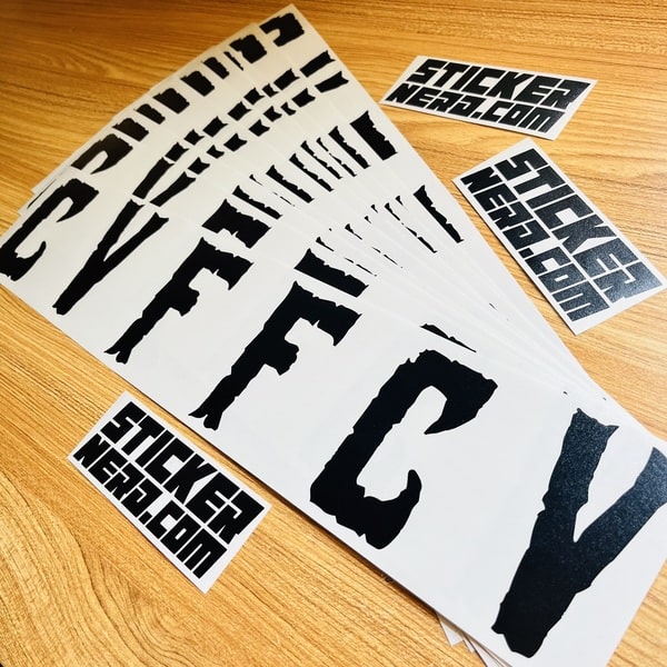 20" Bulk Custom Windshield Stickers | Car Banners | Window Decals ...