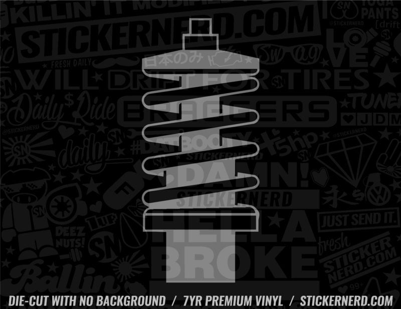 Coil Over Spring Sticker - VINYL WINDOW DECALS AND CAR STICKERS ...