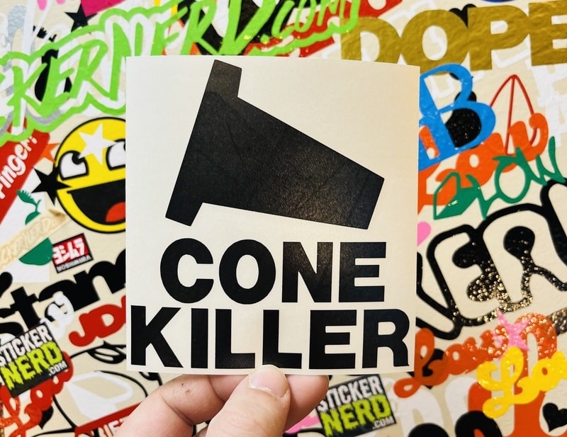 Cone Killer Sticker - Funny Stickers - Car Decals - JDM KDM Decal ...