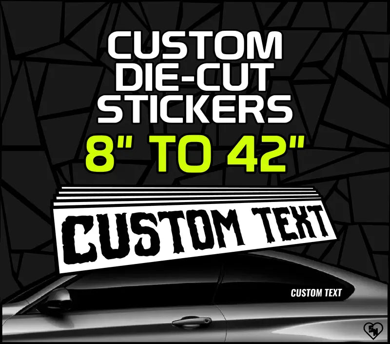 Custom Die-Cut Stickers - Personalized Decals - Lettering Sticker ...
