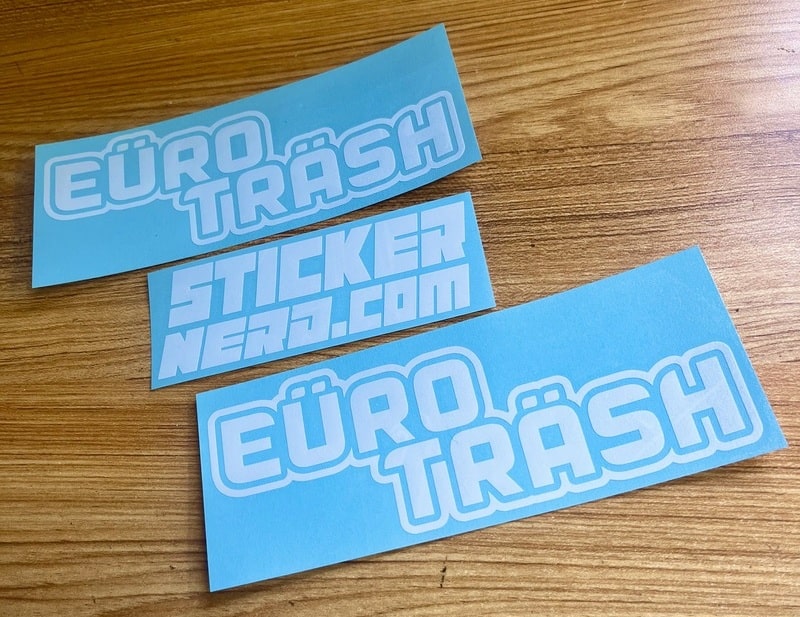 Euro Trash Sticker | Eurotrash Decal | Tuner European Car Stickers ...