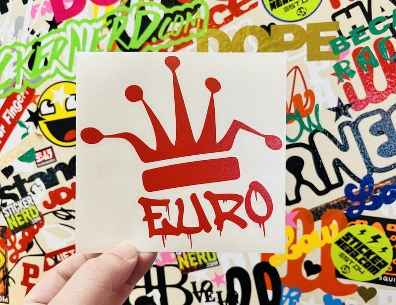 Euro Crown Sticker | Vinyl Tuner Decals | European Car Stickers ...