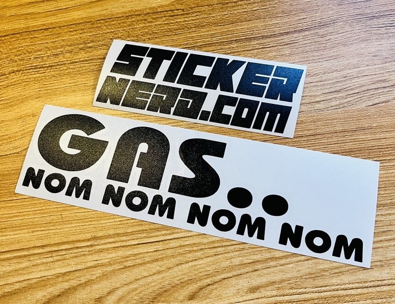 Gas Nom Nom Sticker - Funny Fuel Eater Car Guzzler Decal | StickerNerd ...