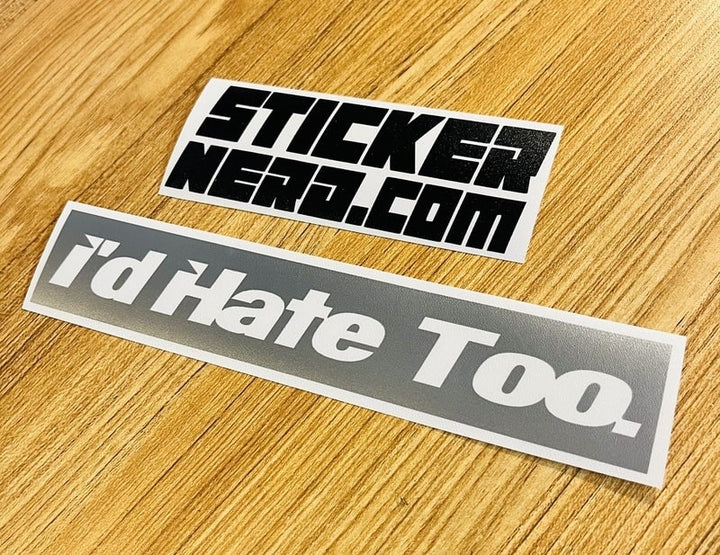 Hater Stickers & Funny Rude Decals - Car Stickers - StickerNerd.com