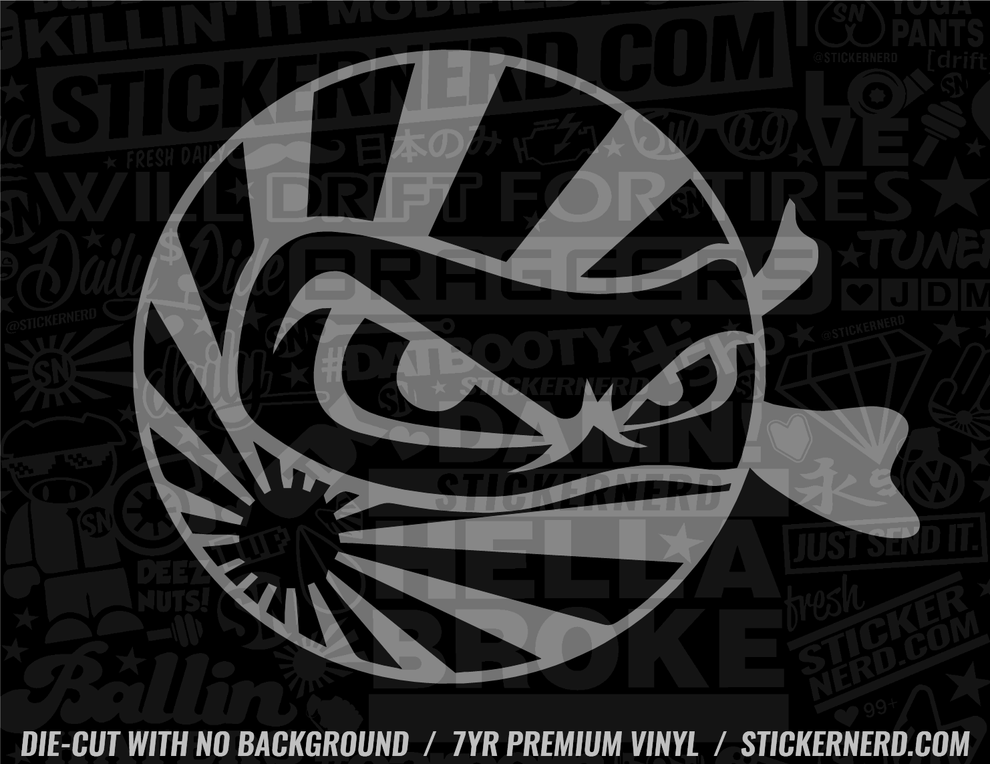 Ninja Sticker - JDM Martial Arts Vinyl Decal Stickers | StickerNerd ...