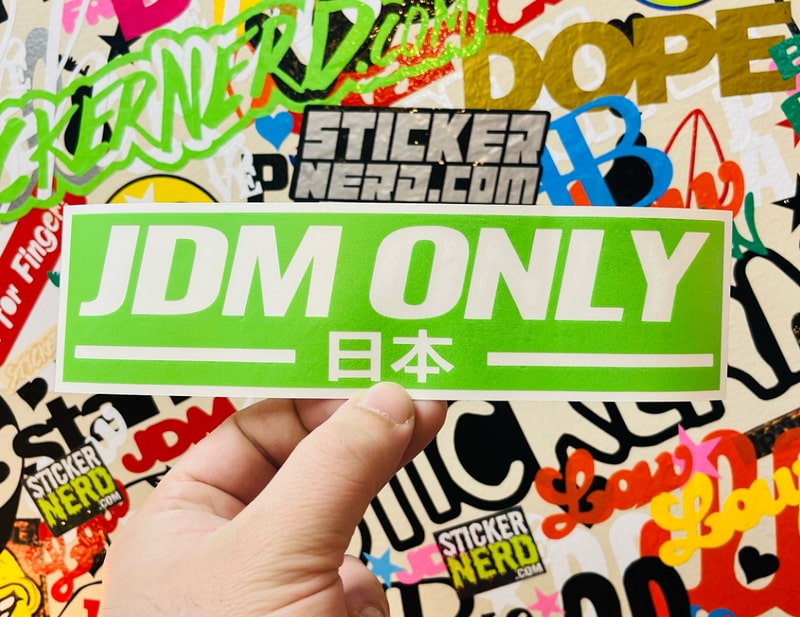 JDM Only Sticker - Vinyl Die-Cut Decal - Japan Window Car Stickers ...