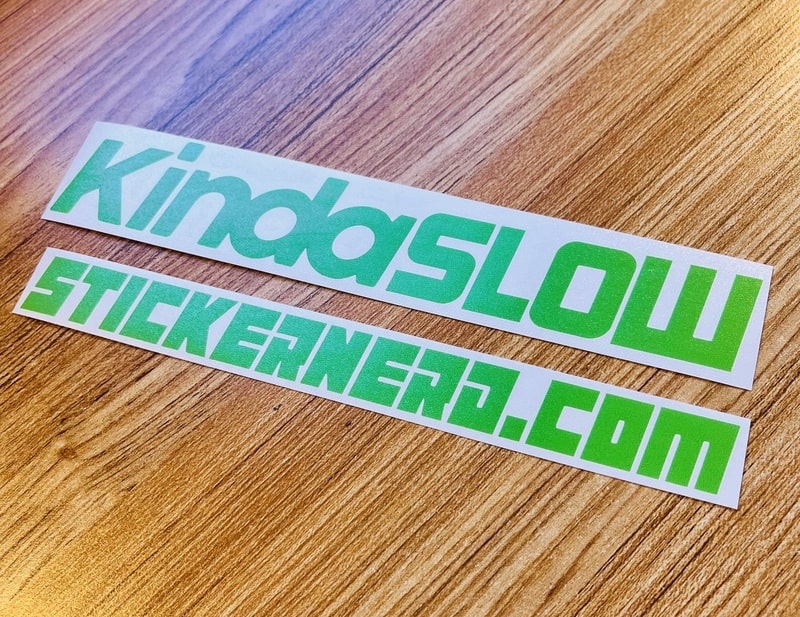 Kinda Slow Sticker - Window Decals And Car Stickers - Funny Decal ...