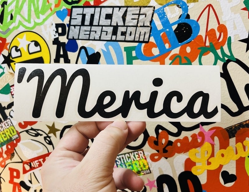 Merica America Sticker - USA Stickers - America Window Decals ...