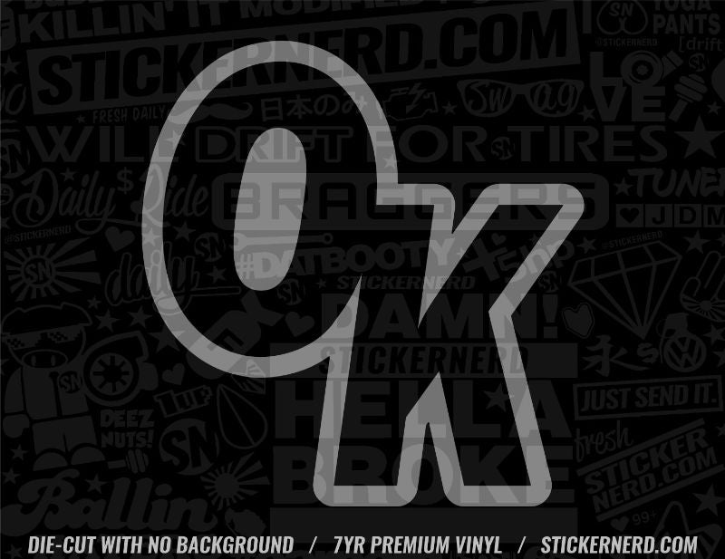 OK State Sticker - State Initials Decal - Abbreviations Decals ...