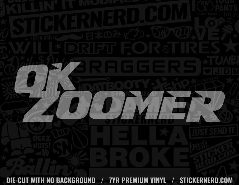 Ok Zoomer Sticker - Funny Window Stickers - Decal – StickerNerd.com