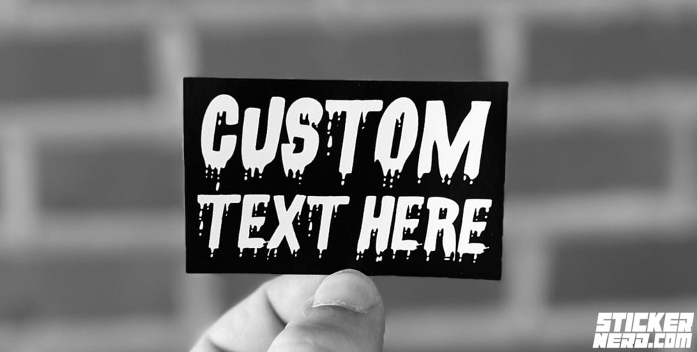 Custom Printed Text Stickers - Personalized Window Decals – StickerNerd.com Custom Printed Text Stickers - Personalized Window Decals – StickerNerd.com