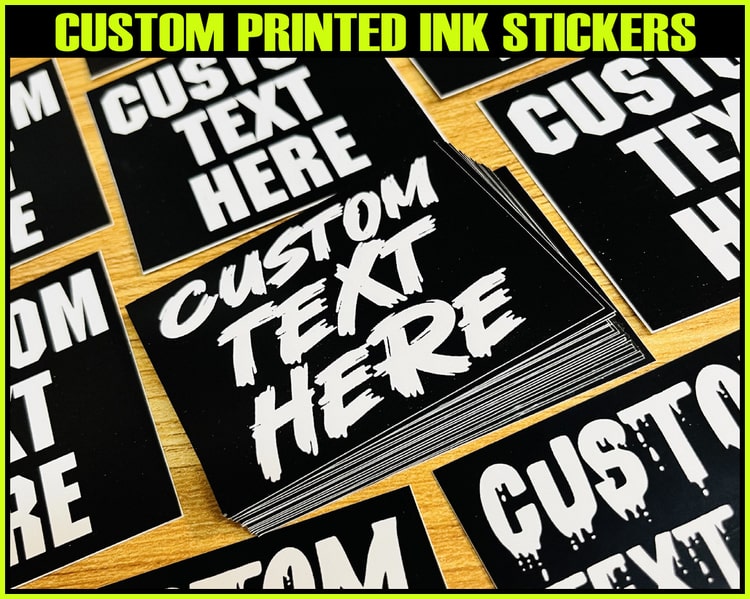 Custom Text Stickers - Personalized Decals - Windshield Banners Decal ...