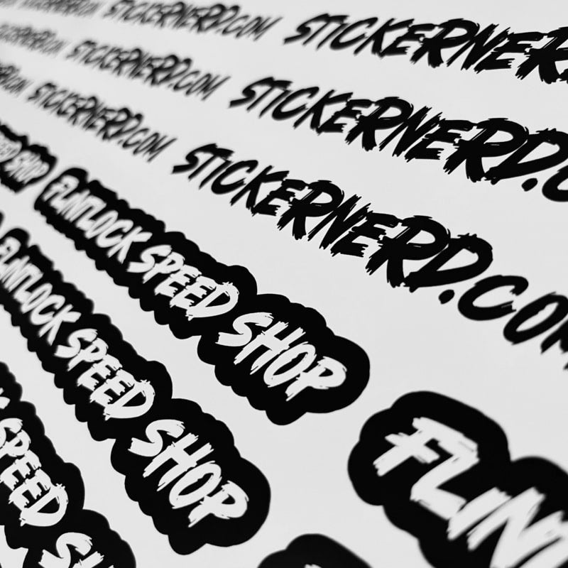 CUSTOM PRINTED TEXT STICKERS - CUSTOM CUT - PERSONALIZED DECALS ...