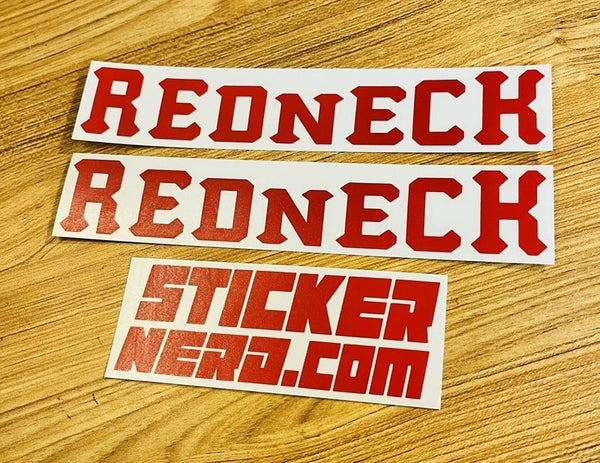 Redneck Sticker - Cowboy Hillbilly Truck Window Vinyl Decal Stickers ...