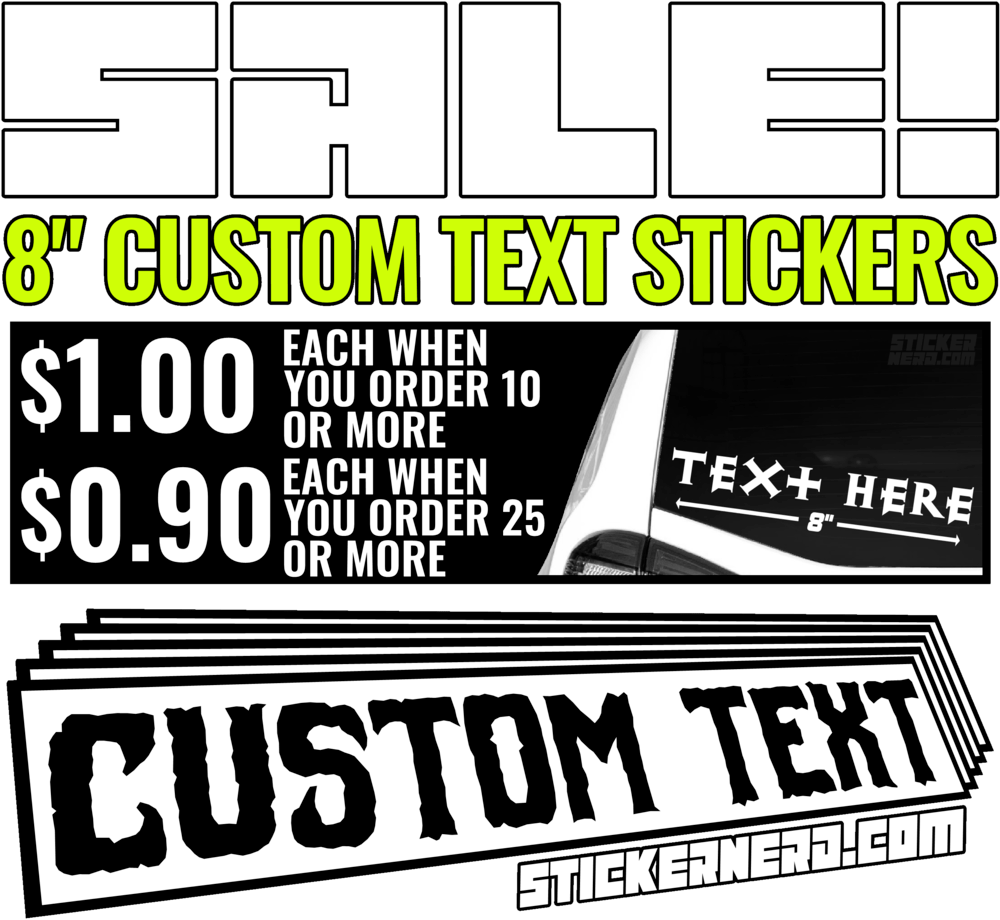 CUSTOM STICKERS - CAR DECALS - TUNER JDM WINDSHIELD BANNERS STICKER ...