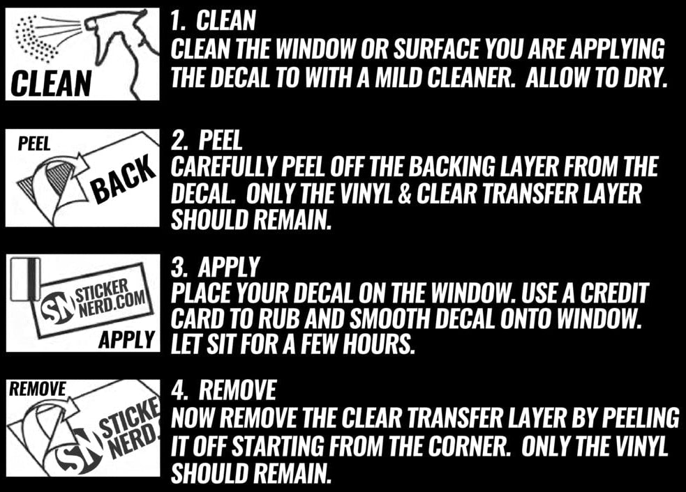 INSTALL HELP - WINDOW STICKER INSTALATION INFO - CAR DECALS ...