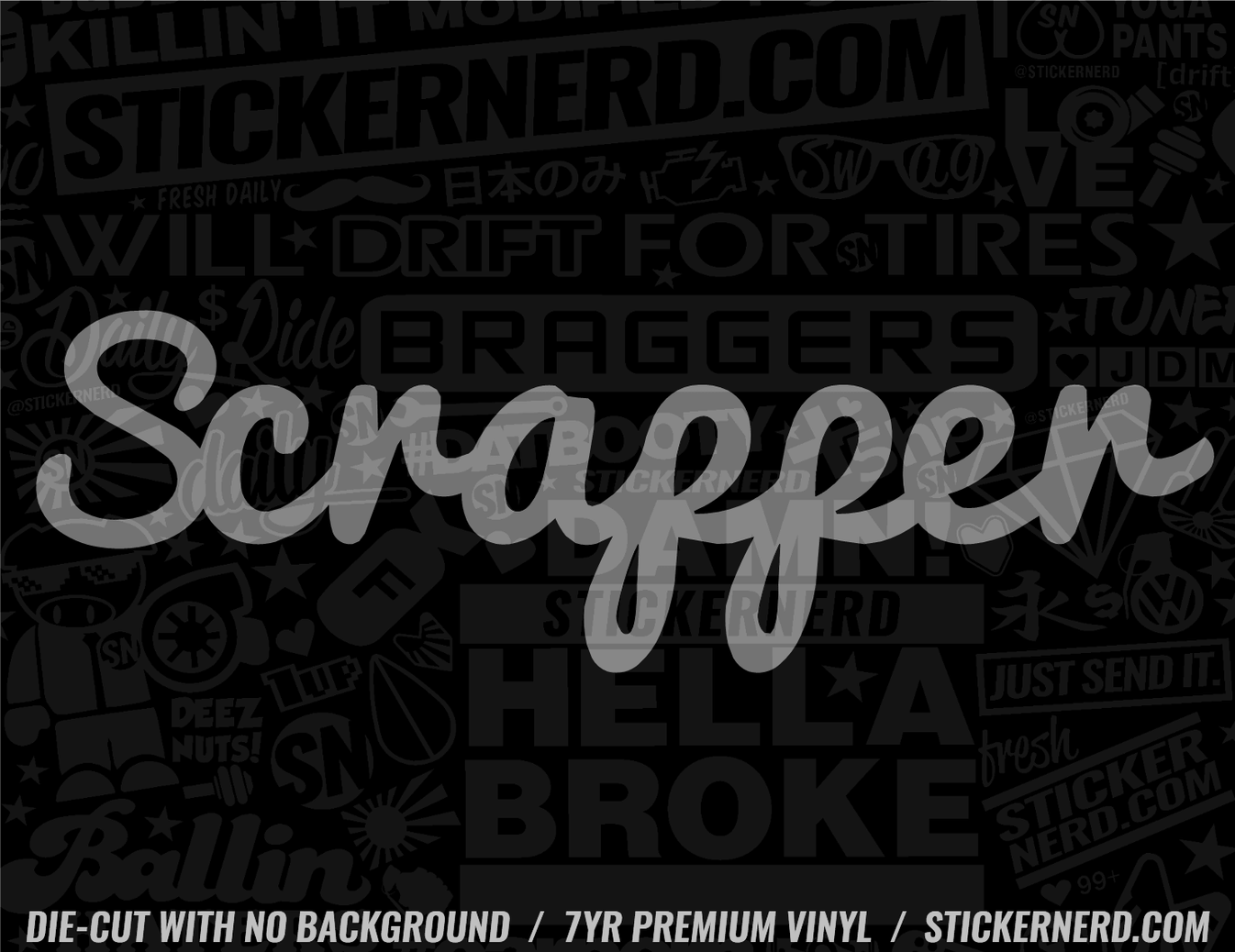 Scrapper Sticker | Lowered Car jdm Vinyl Decal - StickerNerd.com