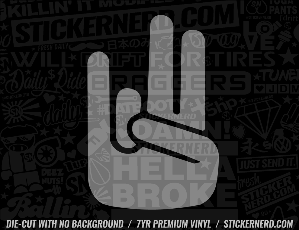 Shocker Sticker - Funny Vinyl JDM Decal for Cars & Windows ...