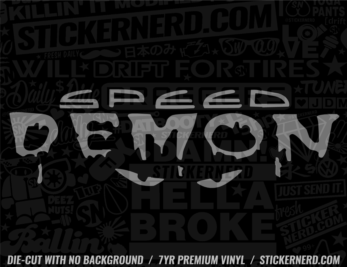 Speed Demon Sticker – StickerNerd.com