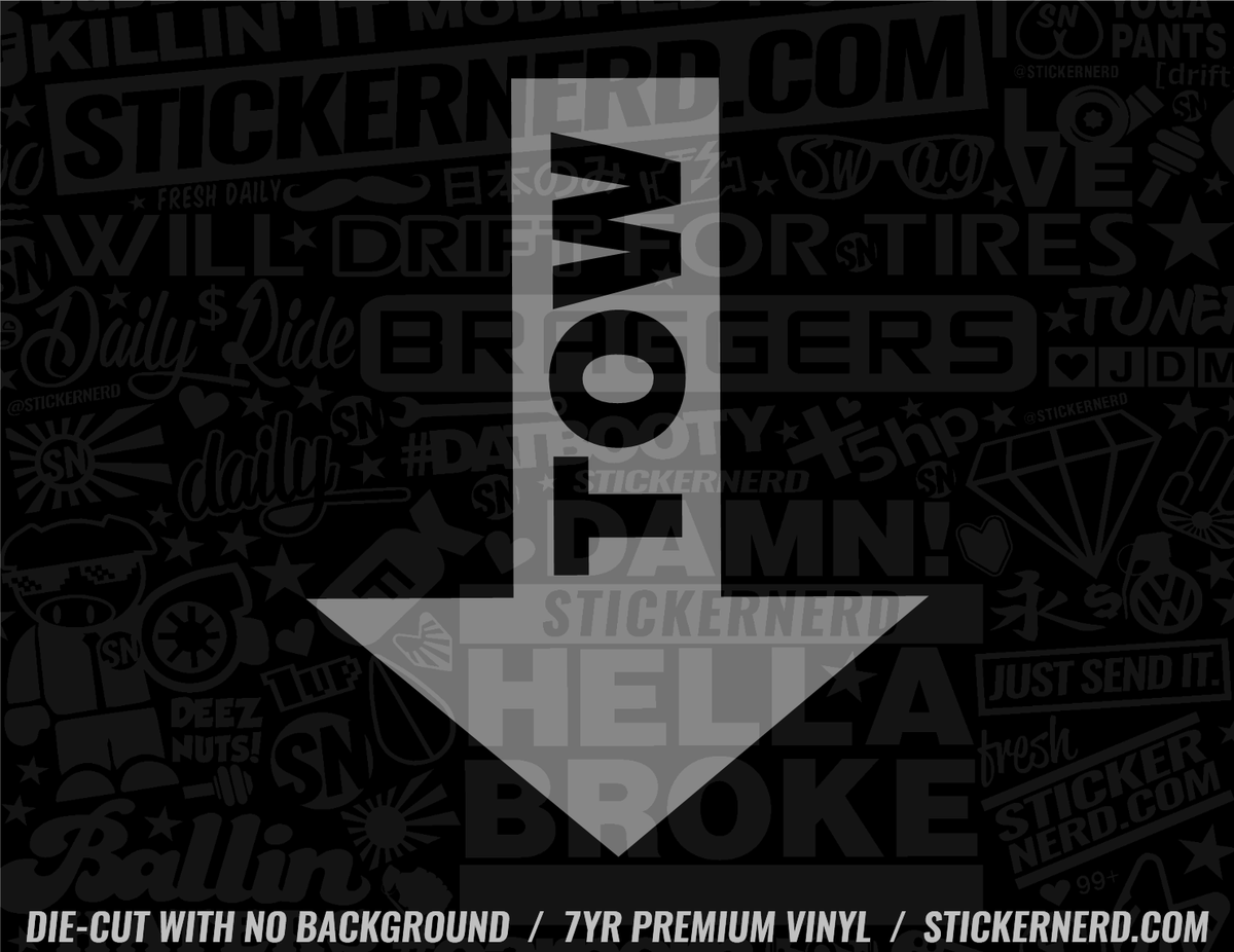 Tow Sticker – StickerNerd.com