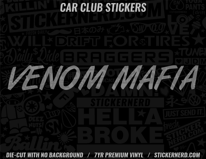 Venom Mafia Sticker | CAR CLUB VINYL WINDOW DECALS | STICKERS ...