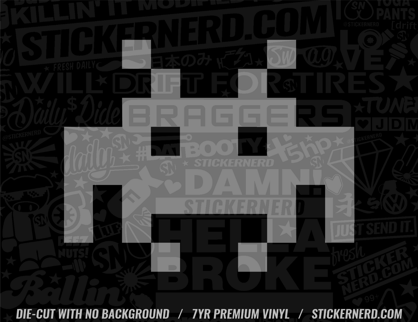 Video Game Sticker | Classic Gamer Stickers | Car Retro Arcade Decals ...