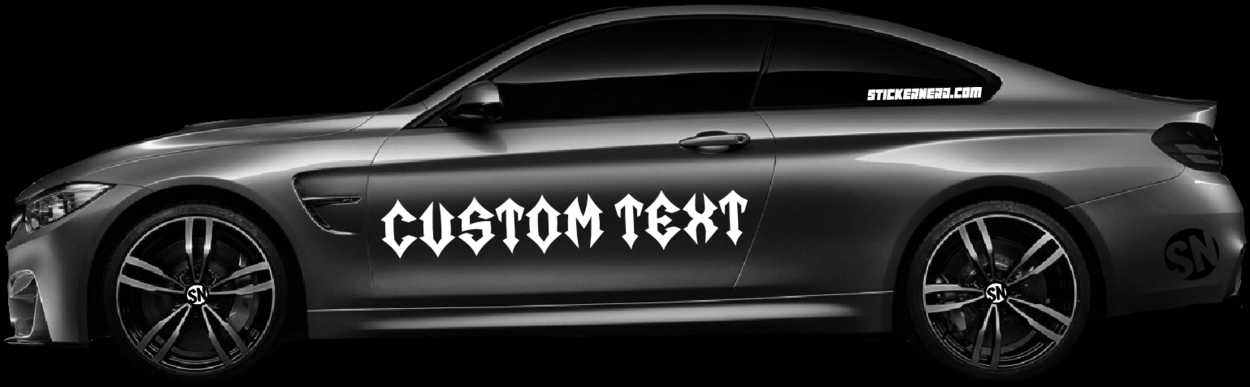 CUSTOM TEXT WINDSHIELD BANNERS - CAR STICKERS - CUSTOM WINDOW DECALS ...