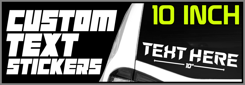 CUSTOM TEXT STICKERS - PERSONALIZED DECALS - WINDOW DECAL – StickerNerd.com