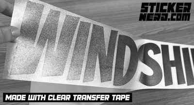 CUSTOM WINDSHIELD BANNERS - TEXT STICKERS - CUSTOM WINDOW DECALS ...