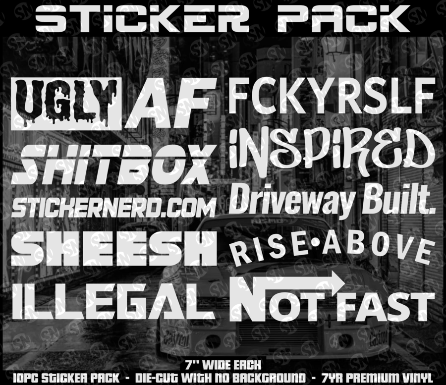 Sticker Packs - Premium Vinyl Decal Collections - StickerNerd.com